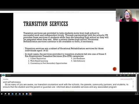 Pre-Employment Transition Services & New Statewide Initiatives for Individuals with Disabilities