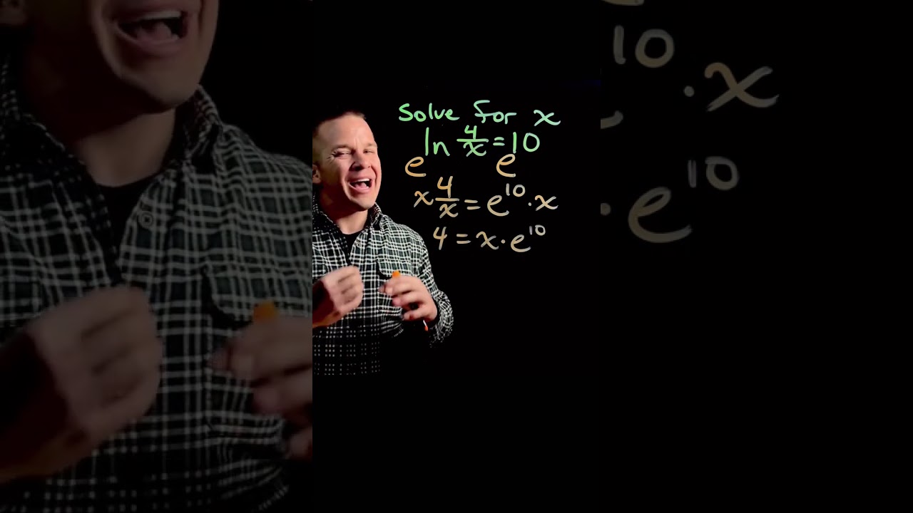 Solving Logarithmic Equations (Natural Logs) #maths #precalculus #algebra2 #teacher