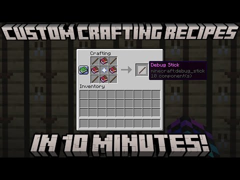How to Make Custom Crafting Recipes in Minecraft 1.21.4 | Minecraft Data pack Tutorial