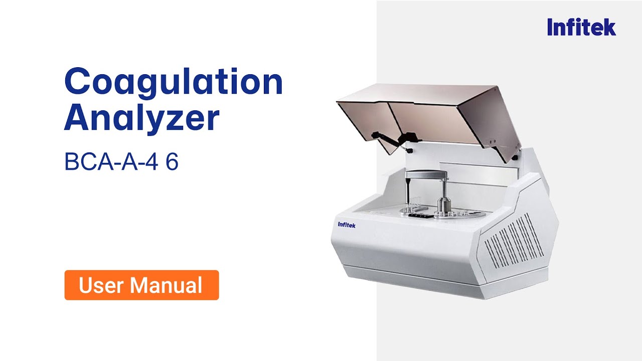 Maintain Video Coagulation Analyzer BCA A 4 6