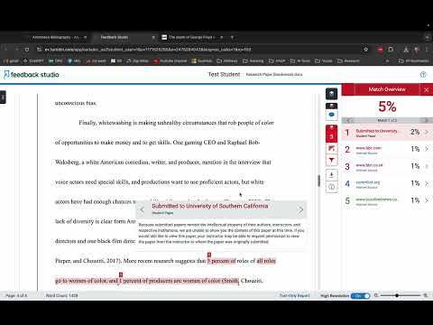 Checking yourself for plagiarism using TurnItIn