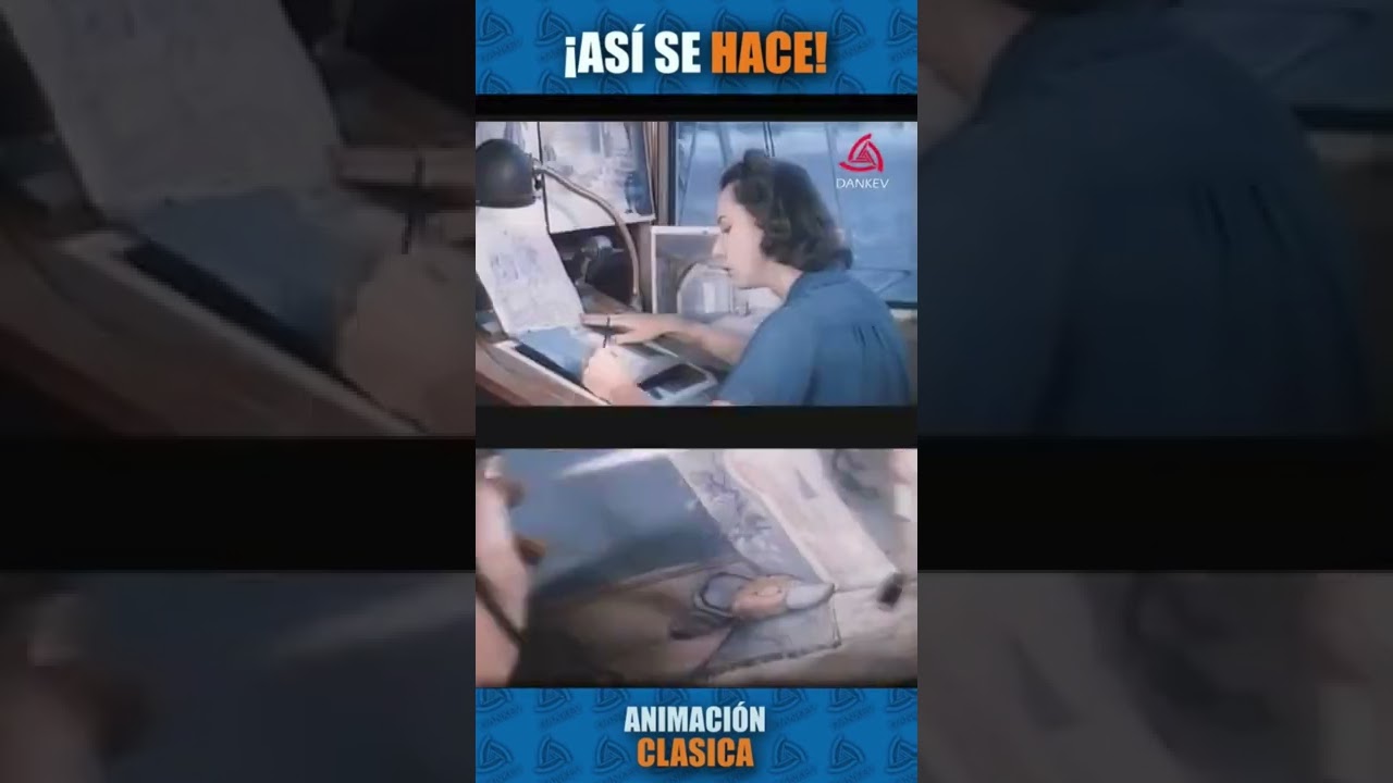 ¡Así se hace la animación clásica! En un minuto 😎 #shorts
