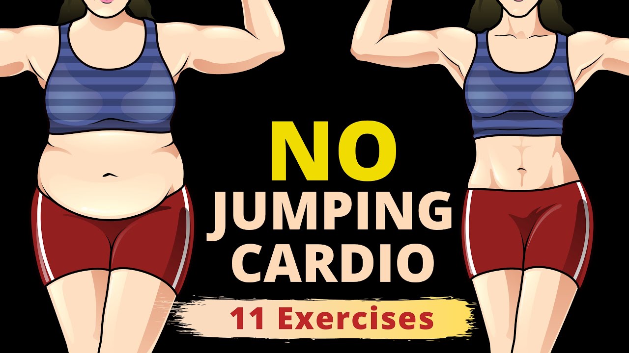11 EASY EXERCISES – NO JUMPING CARDIO – ALL STANDING FULL BODY WORKOUT