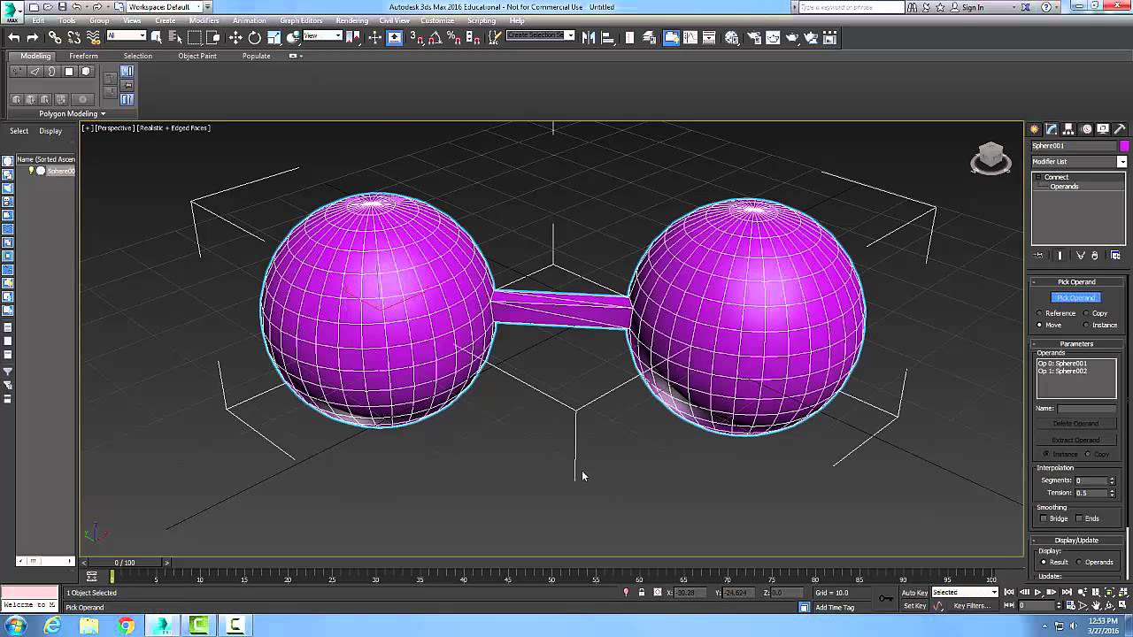 3ds Max  11-13 Compound Objects   Connect