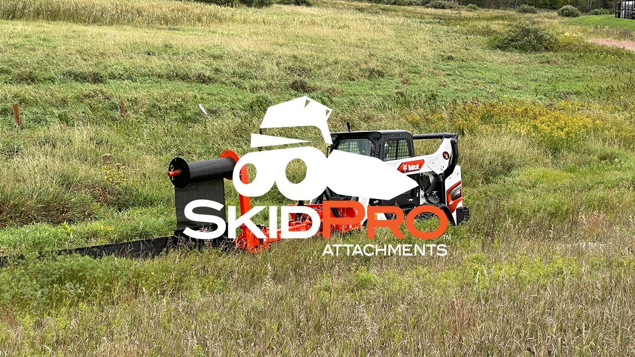 Skid Steer Silt Fence Plow - Skid Pro