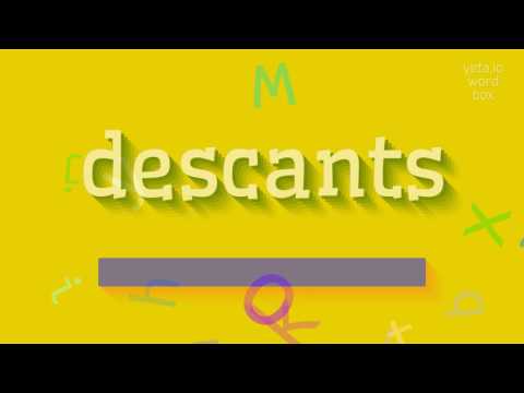 DESCANTS - HOW TO SAY DESCANTS? #descants