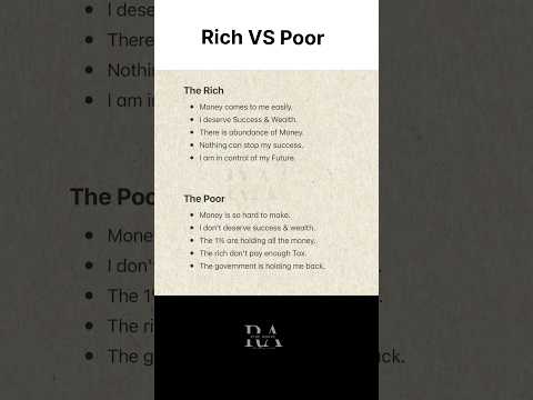Rich vs poorπ£οΈ #growth #motivation #selfimprovement #quotes #mindset #rich #poor
