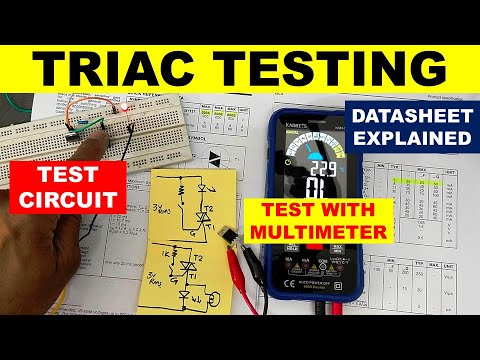 {833} TRIAC Testing With Multimeter & Test Circuit
