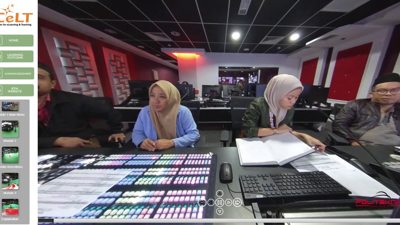 VR Broadcasting Multiple Camera Production 360 - Blended