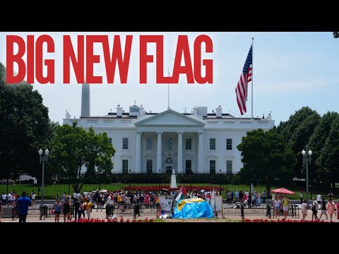 Looking for the new Big Flags at White House