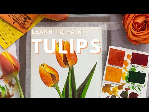 Learn To Paint Tulips With Peerless Watercolors