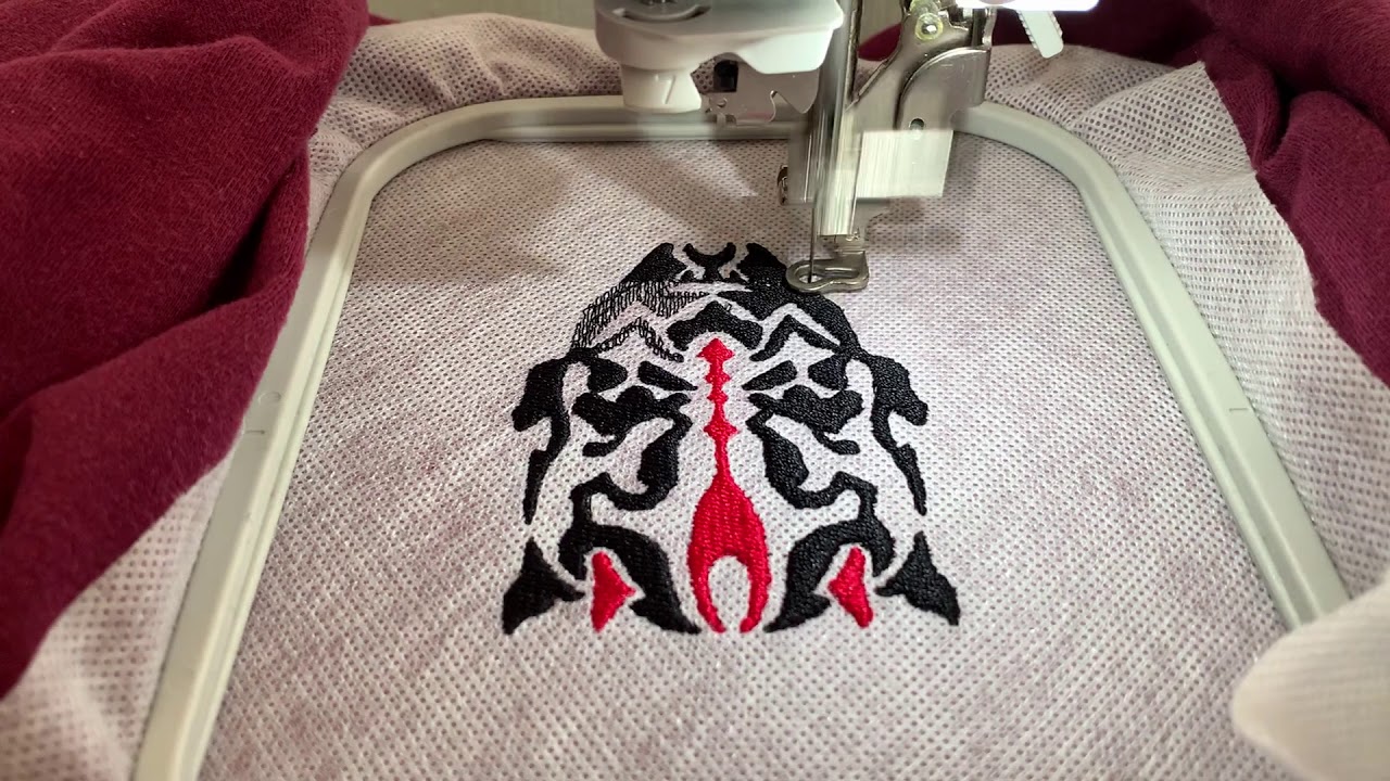 Darth Maul Star Wars canon character vector graphics to Digitized Embroidery