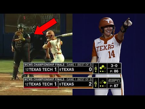 Attempted intentional walk turns into CLUTCH go-ahead hit in WCWS finals Game 1