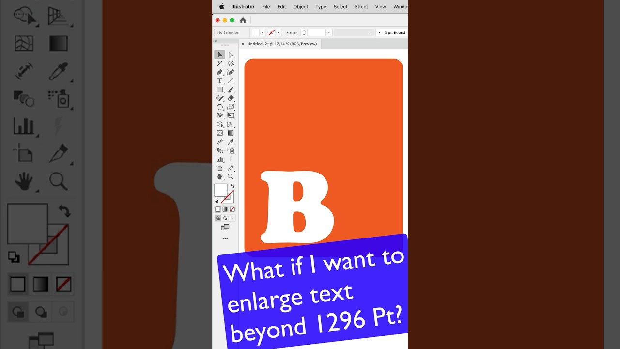 Enlarging Text Beyond What's Possible #tutorial #adobeillustrator #design #vector #text