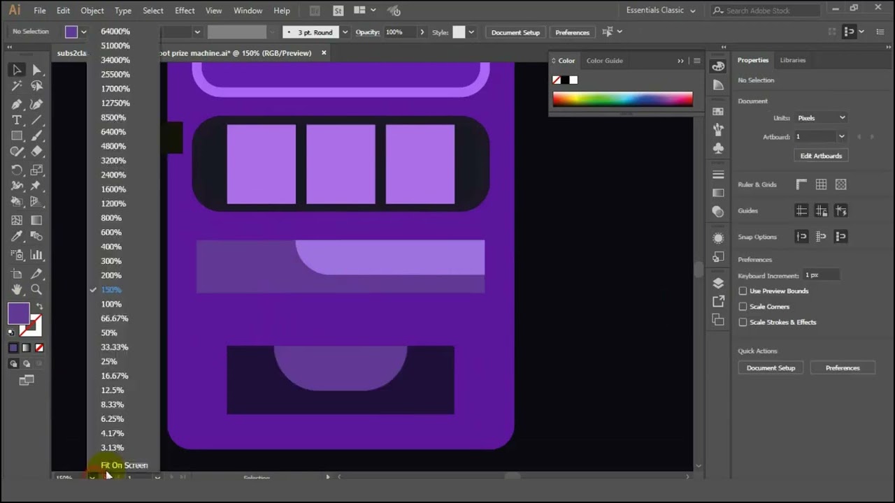Jackpot Machine How to Draw Vector Art Flat Illustration