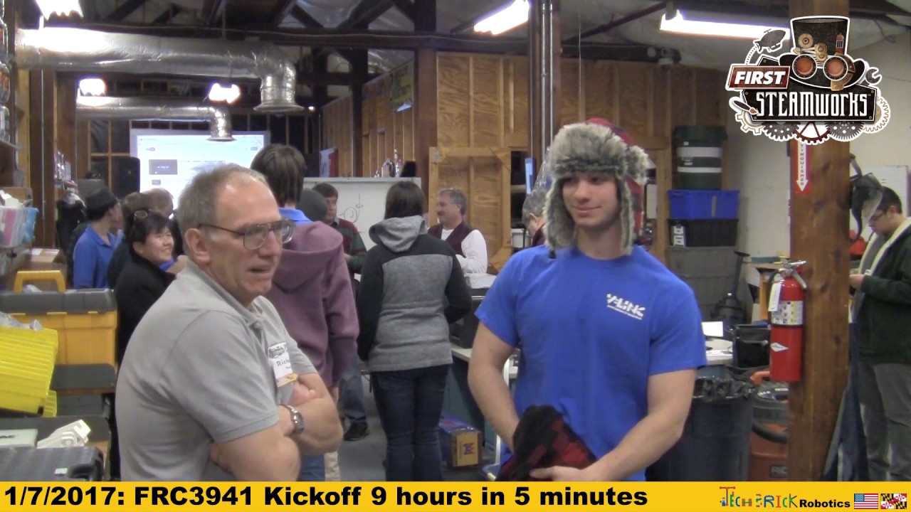 TechBrick Robotics: FRC3941 STEAMWorks Kick Off Day in Five Minutes