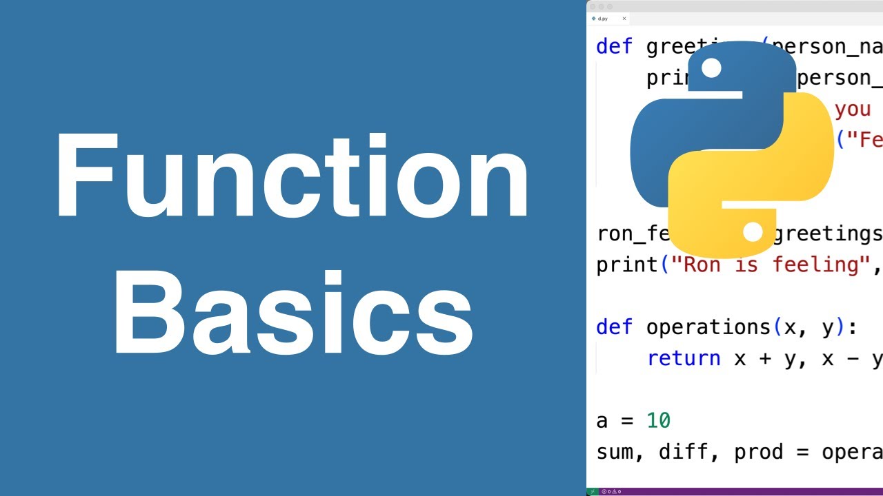 Function Basics | Python Tutorial