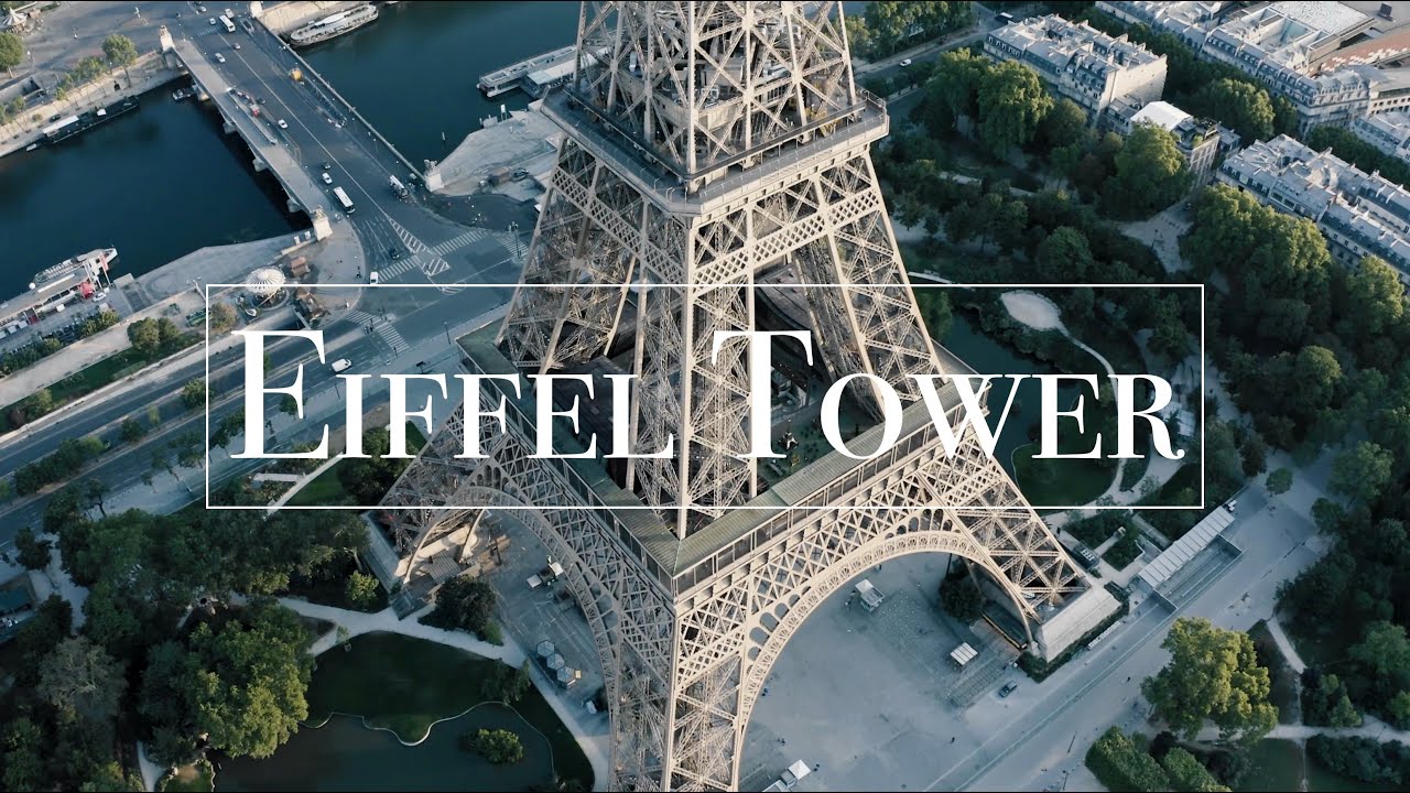 Eiffel Tower Drone 4k