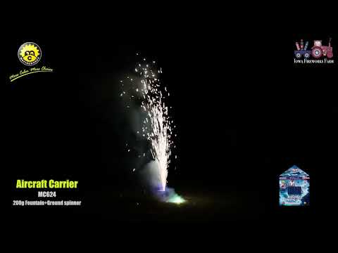 Aircraft Carrier | Fountain + Ground Bloom Spinners by McFireworks | 🚨NEW TO THE FARM🚨