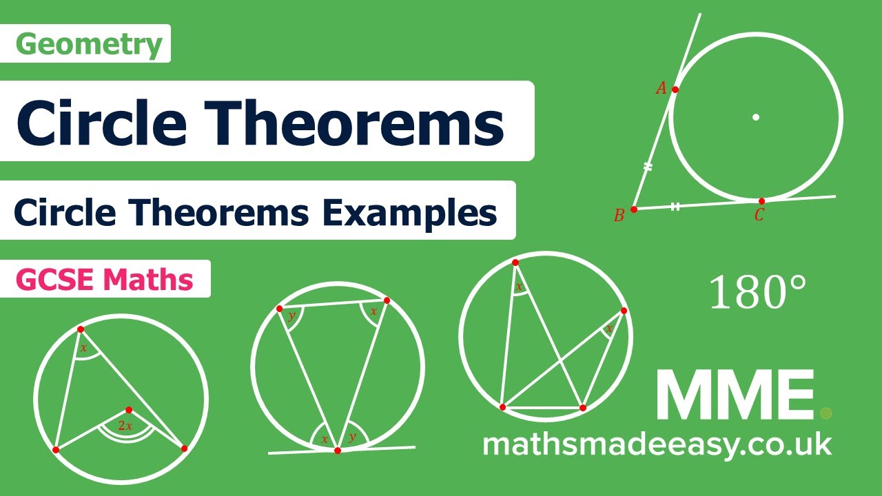 Geometry - Circle Theorems (Example Questions)