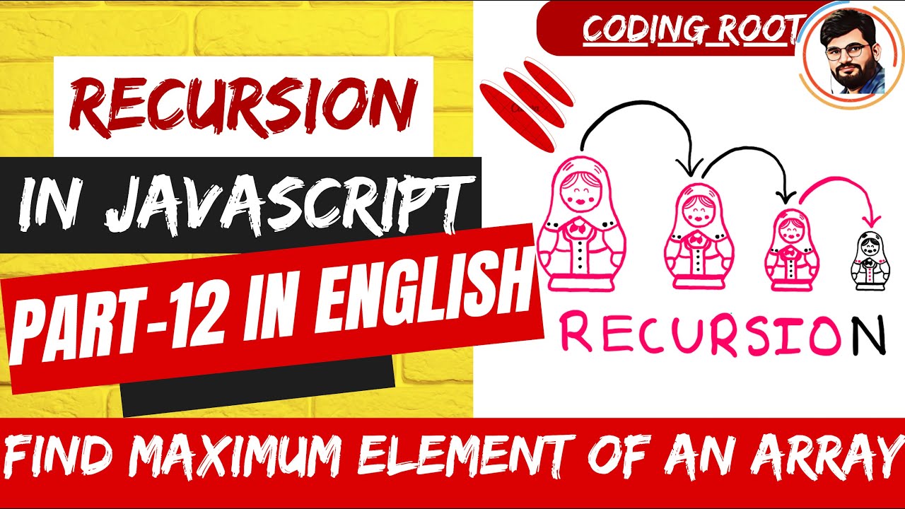 Find Maximum of an Array using Recursion | Algorithms in Js (English)  #recursion #codingroot