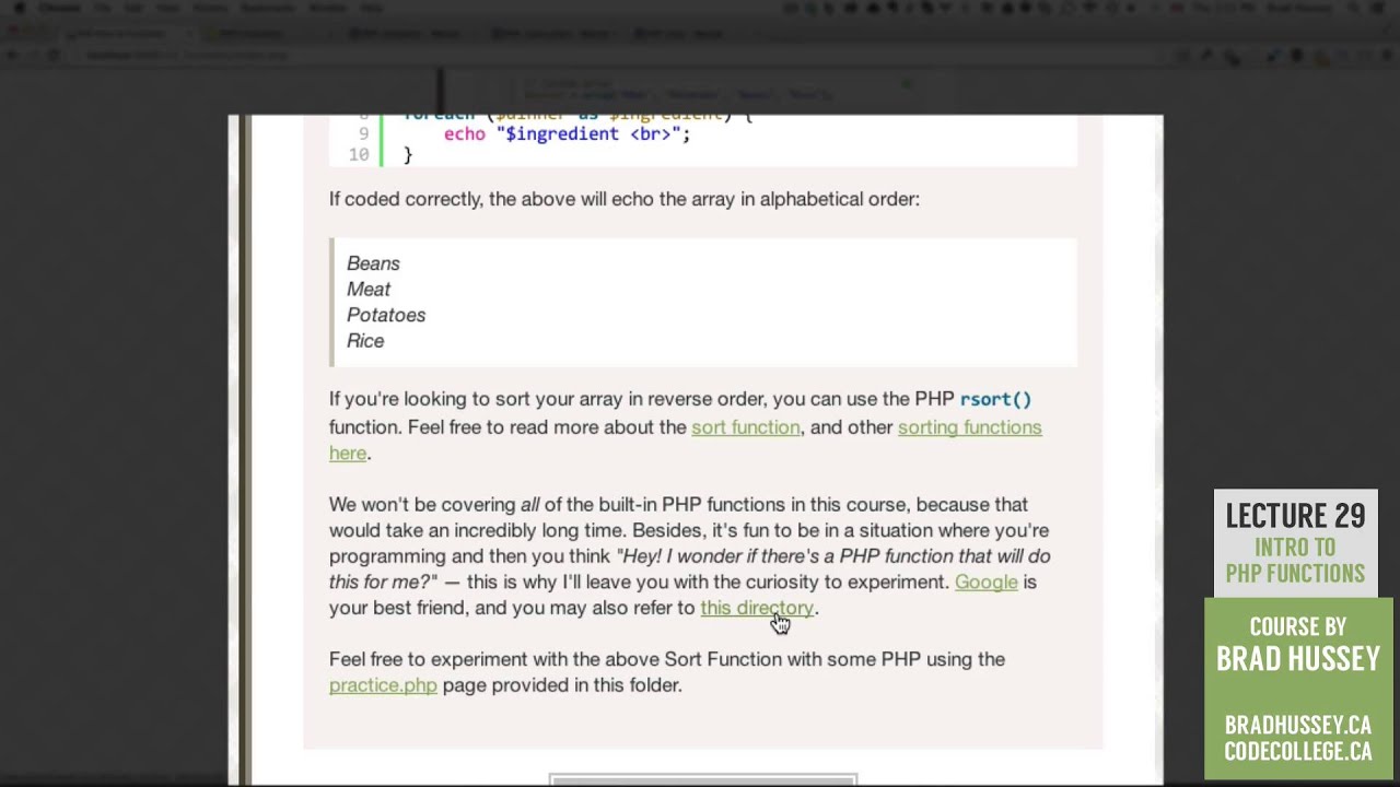 PHP Functions [#29] Code Dynamic Websites with PHP