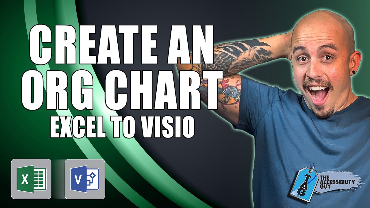 How to import an excel sheet into Visio to create an org chart