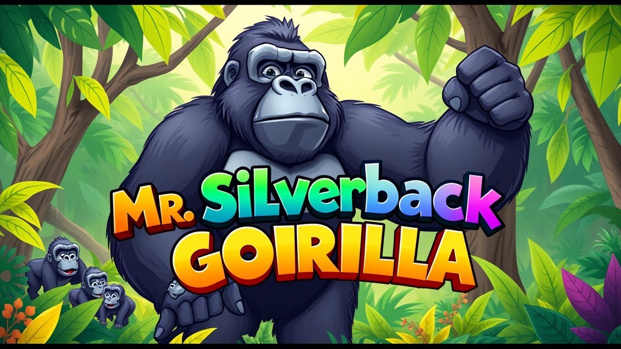 Mr. Silverback Gorilla Song. Kid's educational song. learn about the silverback gorilla