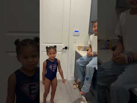Dad catches daughter saying a curse word for the first time #shorts