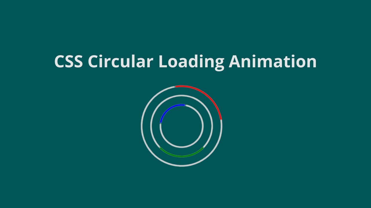 CSS Circular Loading Animation #CSS #Circular_loading_animation #Loading_animation