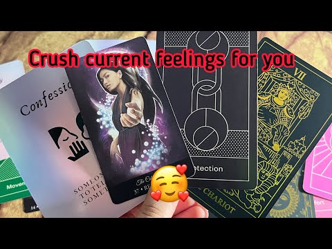 Crush Current Feelings for you❤️🔥 Crush current feelings | Hindi tarot | Psychic tarot reading