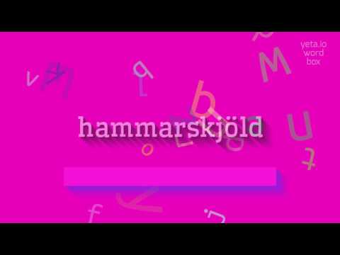 HAMMARSKJÖLD - HOW TO PRONOUNCE IT? #hammarskjöld