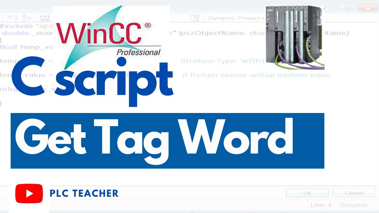 WinCC C Script Get Tag Word function | Display analog sensor value directly on HMI