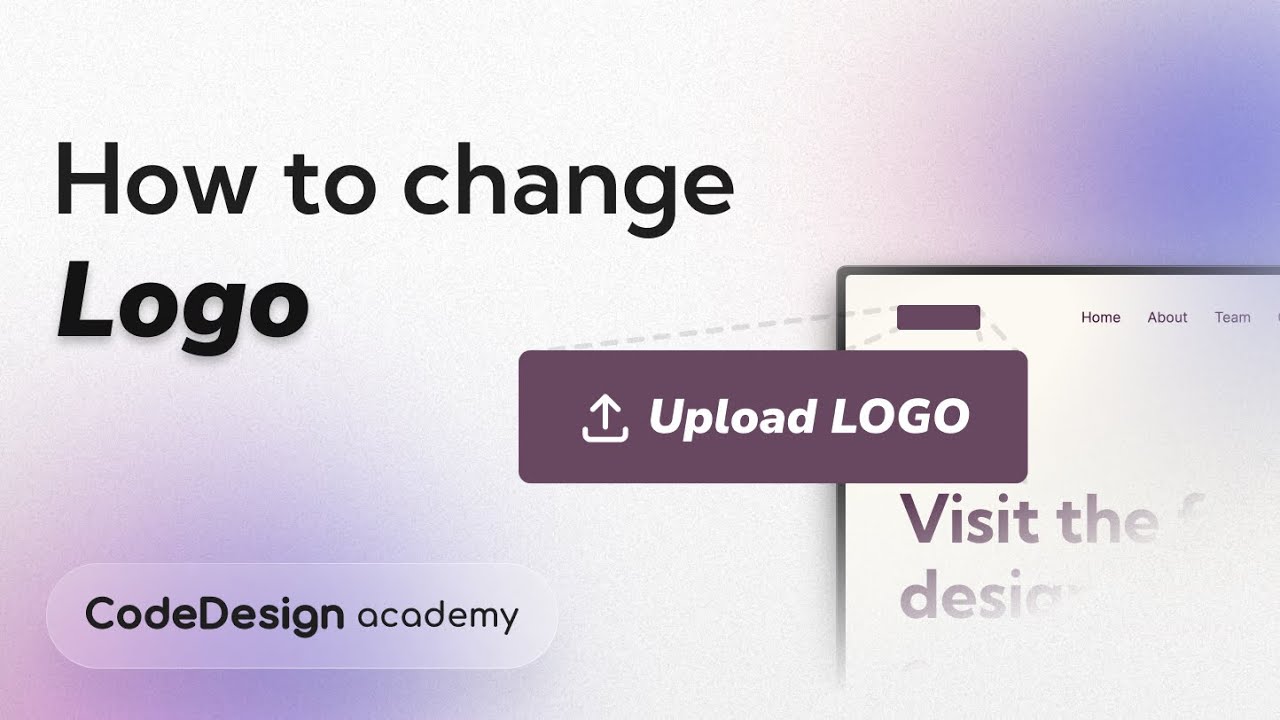How to Change Logo on CodeDesign | CodeDesign Academy