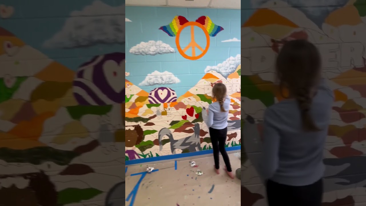 Lenape Elementary School mural 2025. New Paltz, NY #mural #muralproject