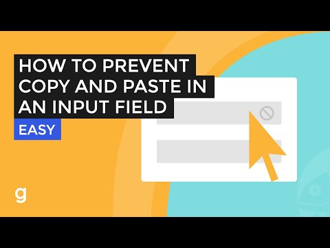 How To Prevent or Disable Copy and Paste in an Input Field | EASY ...