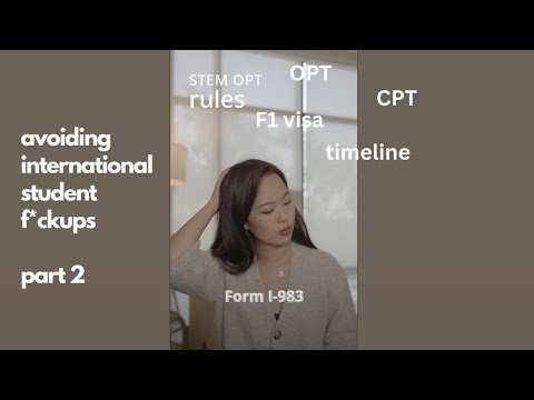 What to know when working as an international student: F1, CPT, OPT, STEM OPT