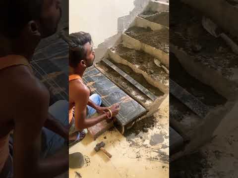 Stairs Granite fitting #maddyankit #youtubeshorts