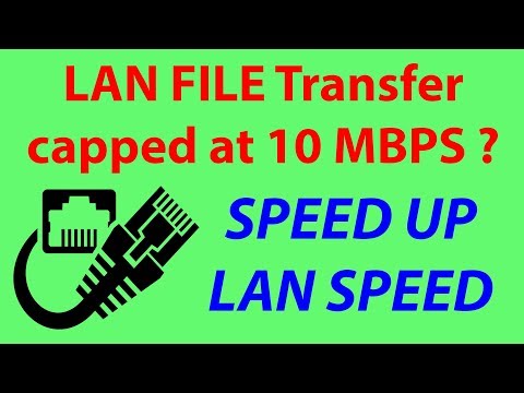 LAN FILE Transfer Capped at 10 MBPS? How to SPEED UP ✅ How to increase Ethernet LAN Speed | Som Tips