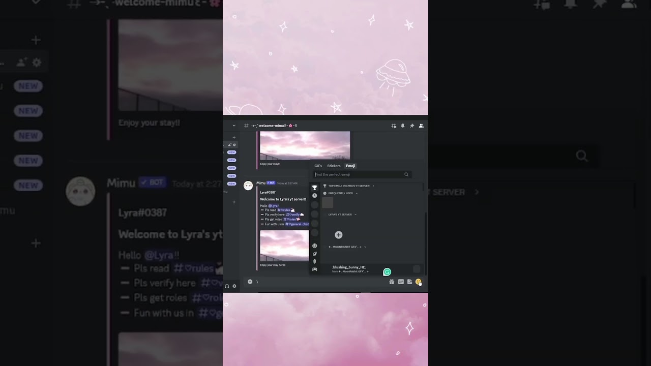 🍓☽。How to get emoji ID 🧸🌙 || #lyratech || Discord ･:*:･