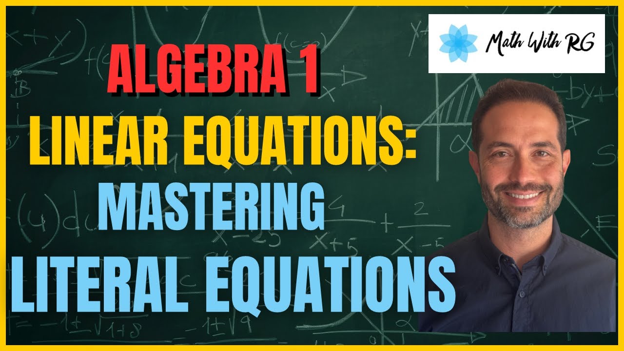 Literal Equations Explained Step-by-Step | Algebra 1 Made Easy