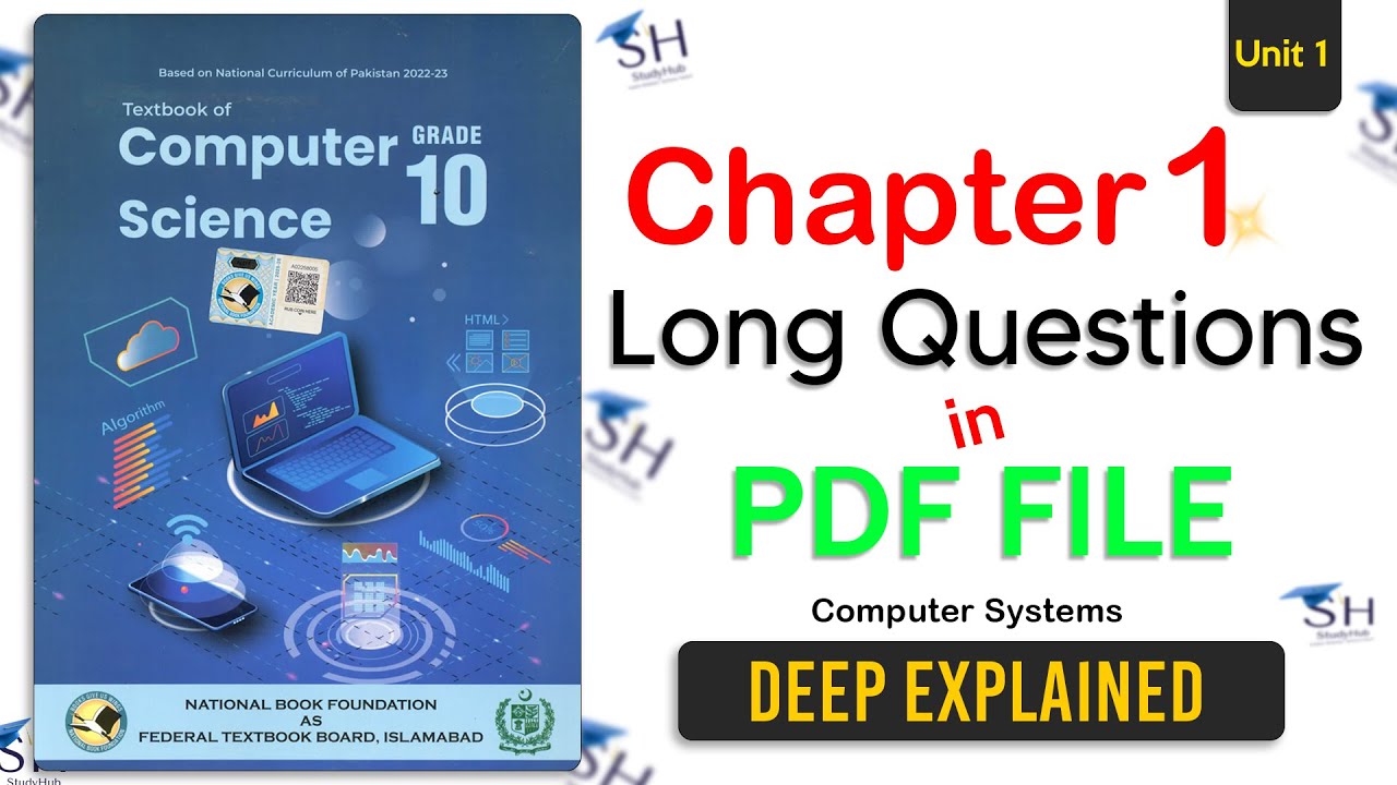 Class 10 Computer Science | Chapter 1 | Long Questions | Explained and Answers in PDF File.!