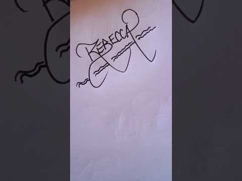 Rebecca Name #art #calligraphy #rebecca #name #theartisticallyritz #shorts #viral #calligraphyart