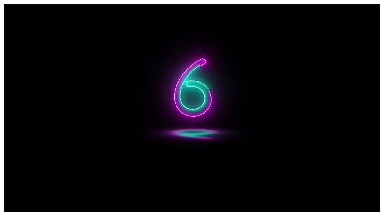 10 SECONDS NEON DIGITAL COUNTDOWN