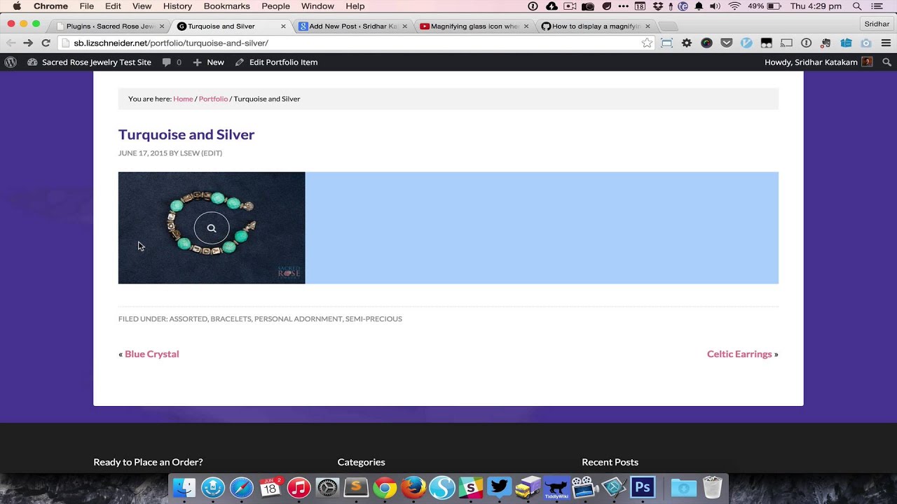 Magnifying icon on image hover - 2