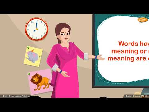 Grade 9 English - Synonyms and Antonyms