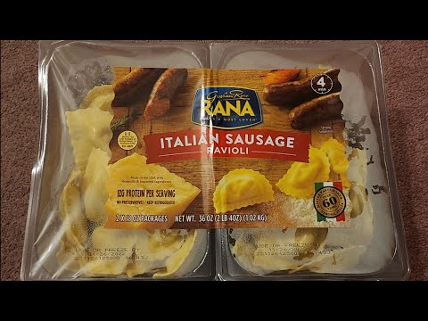 Costco Sale Item Review Giovanni RANA Italian Sausage Ravioli Taste Test