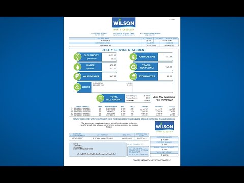 Understanding Your Utility Bill | City of Wilson, NC