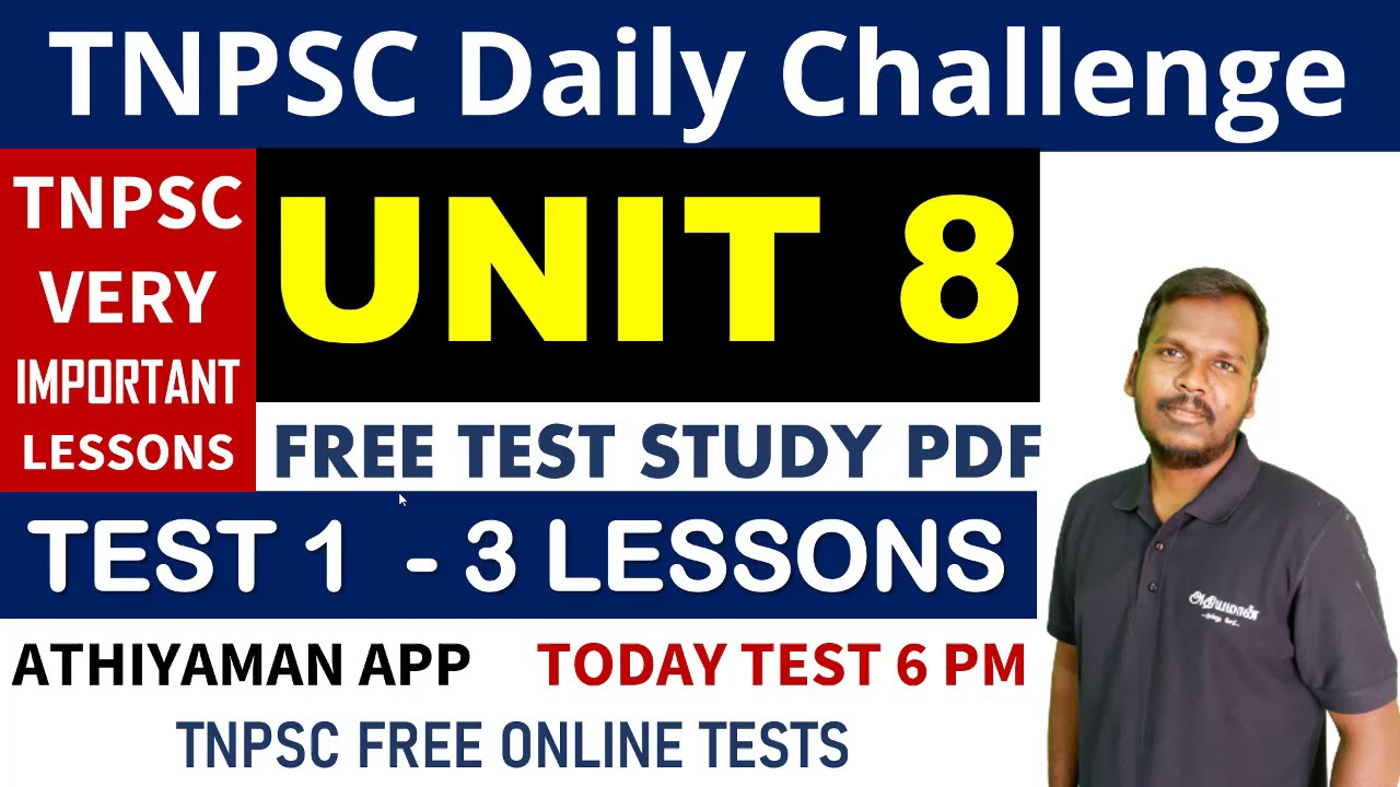 UNIT 8 FREE TEST & STUDY PDF - TEST 1 - IMPORTANT LESSONS