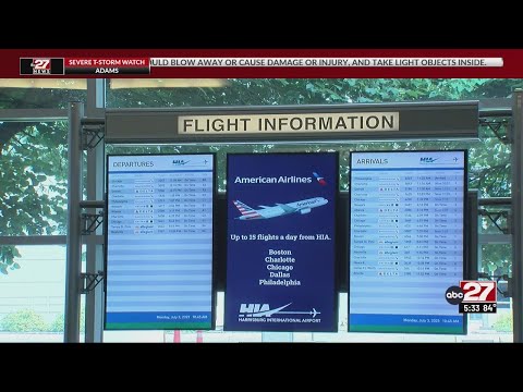 Checking in with Harrisburg international Airport